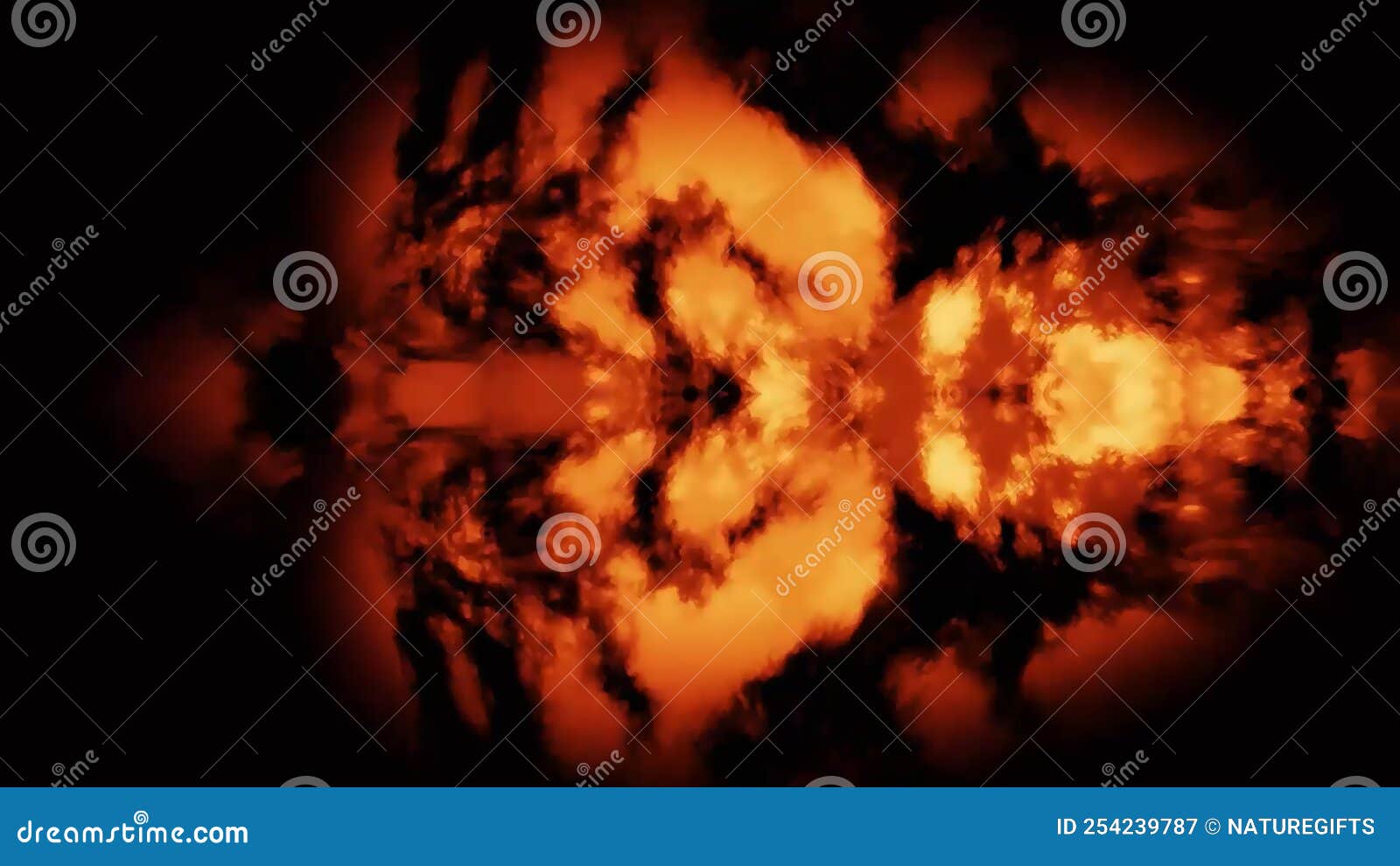Realistic Fire Effect for Backgrounds Digital Stock Illustration ...