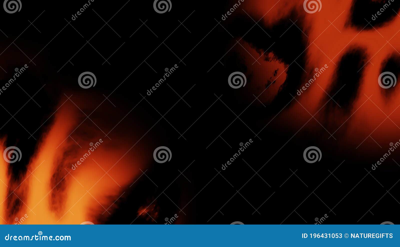 Realistic Fire Effect Digital Rendering Stock Illustration ...