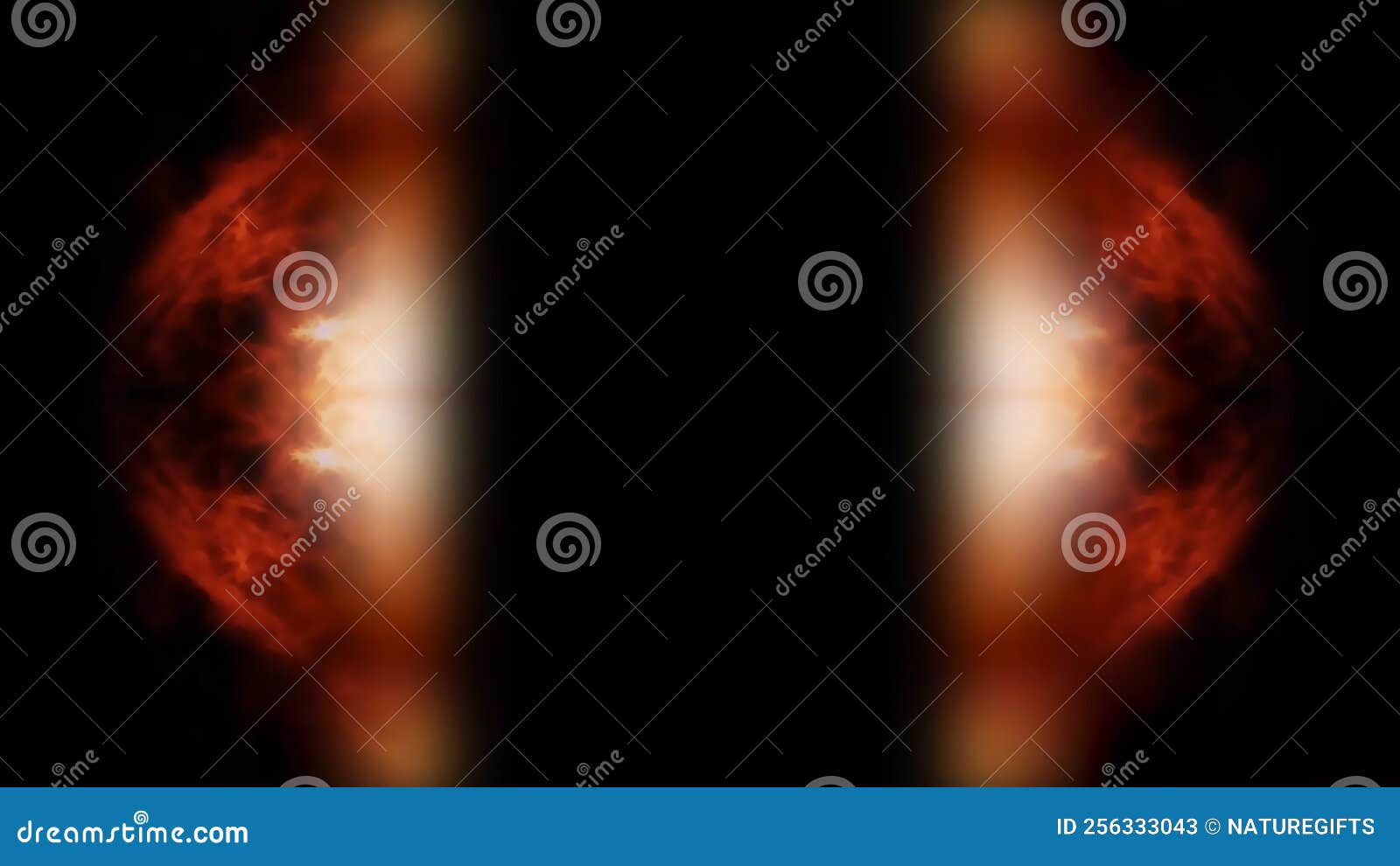 Realistic Fire Effect Backgrounds Digital Rendering Stock Illustration ...