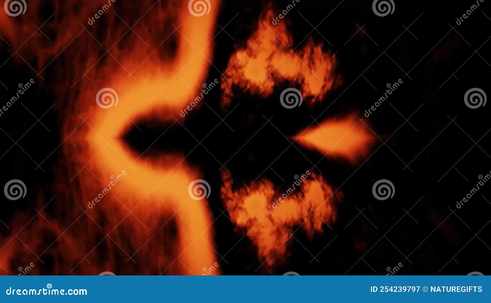 Realistic Fire Effect Backgrounds Digital Rendering Stock Illustration ...