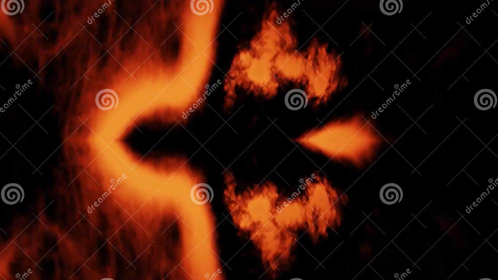 Realistic Fire Effect Backgrounds Digital Rendering Stock Illustration ...