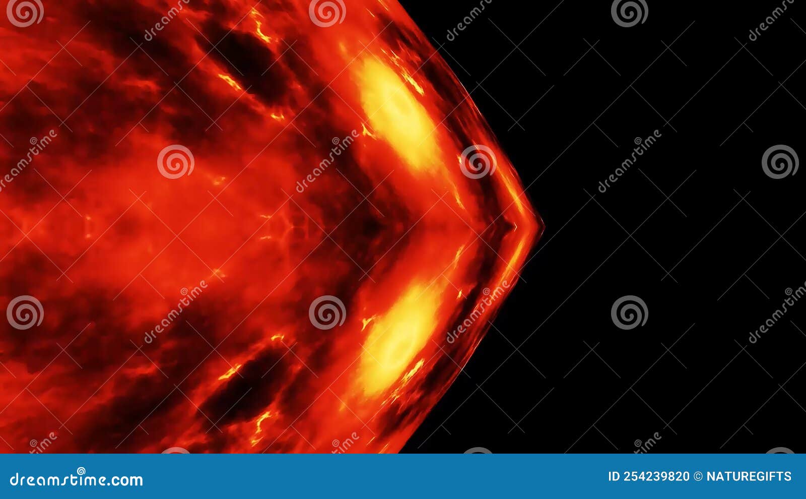 Realistic Fire Effect Backgrounds Digital Rendering Stock Illustration ...