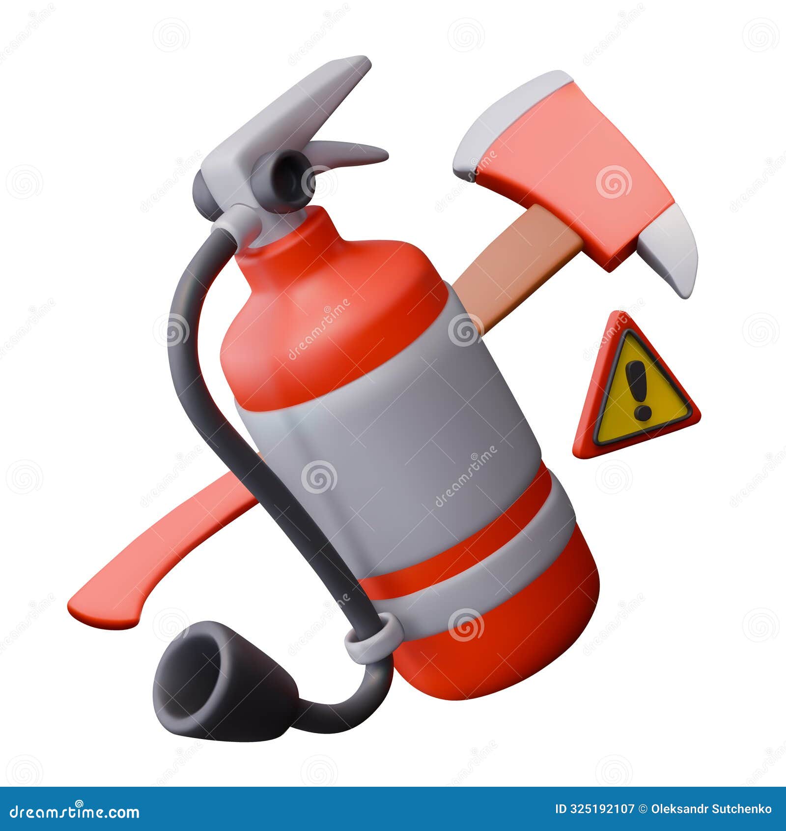 Caution - Danger May Fall From The Height Of The Load. Safety Sign ...