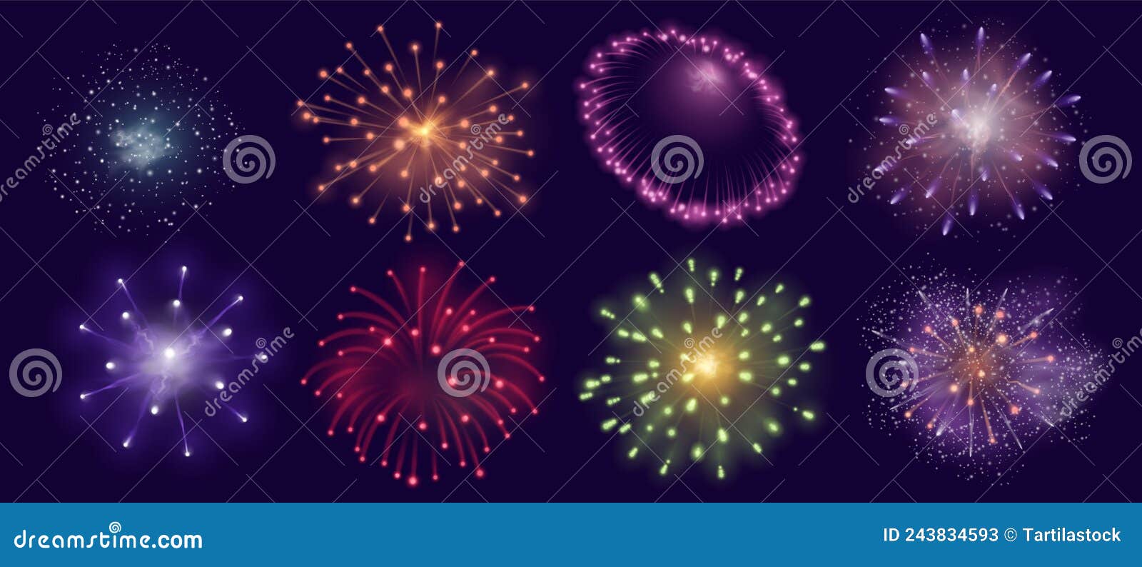 Realistic Fireworks Burst Effect for Festive, Celebration or Party ...