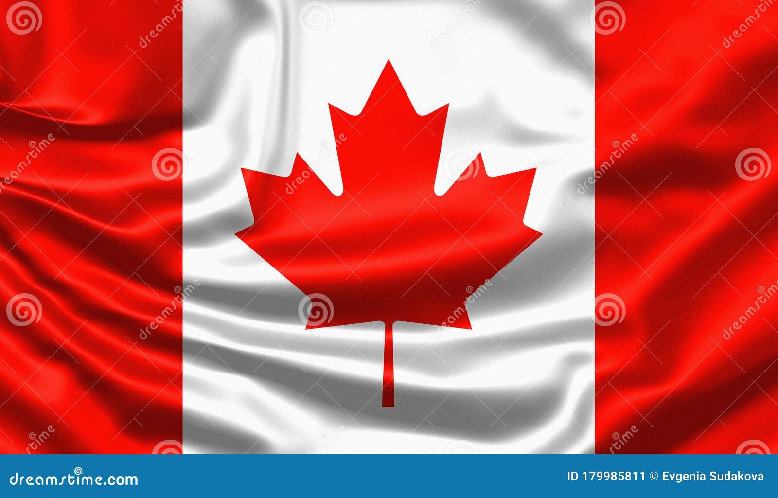 Realistic Flag. Canada Flag Blowing in the Wind. Background Silk ...