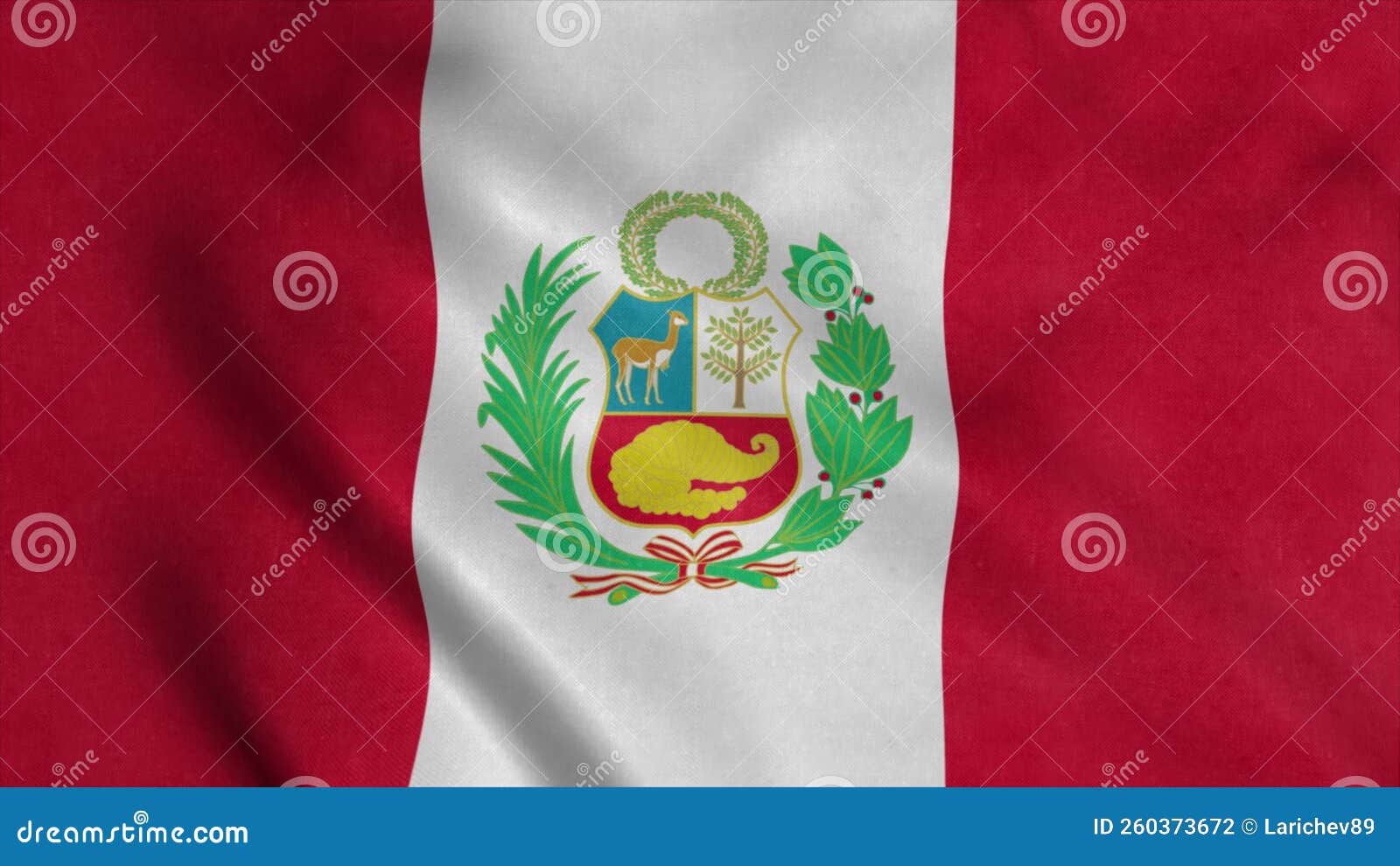 Realistic Flag of Peru Fluttering in the Wind Stock Footage - Video of ...