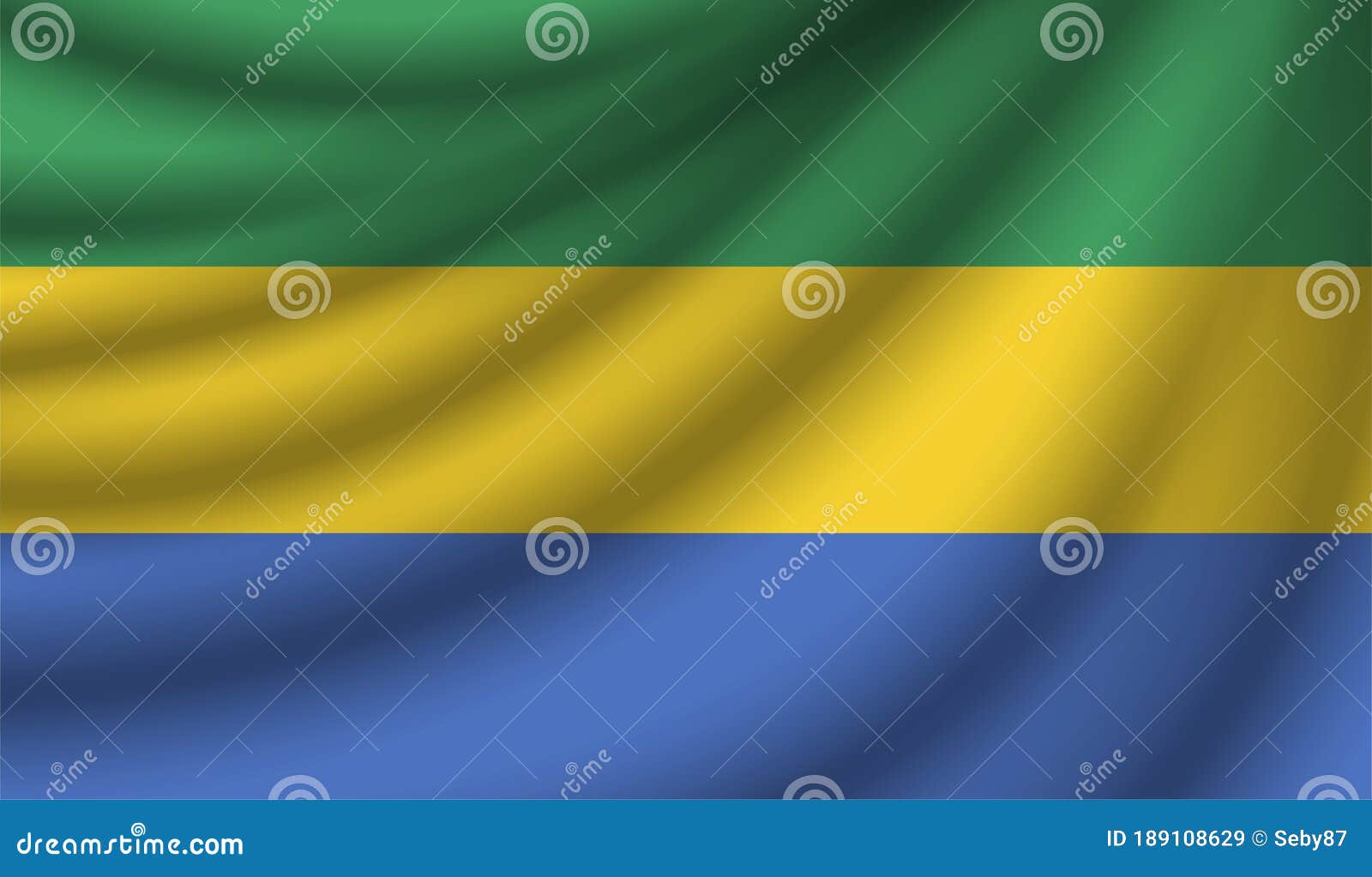 Realistic Flag, Vector Illustration Stock Vector - Illustration of ...