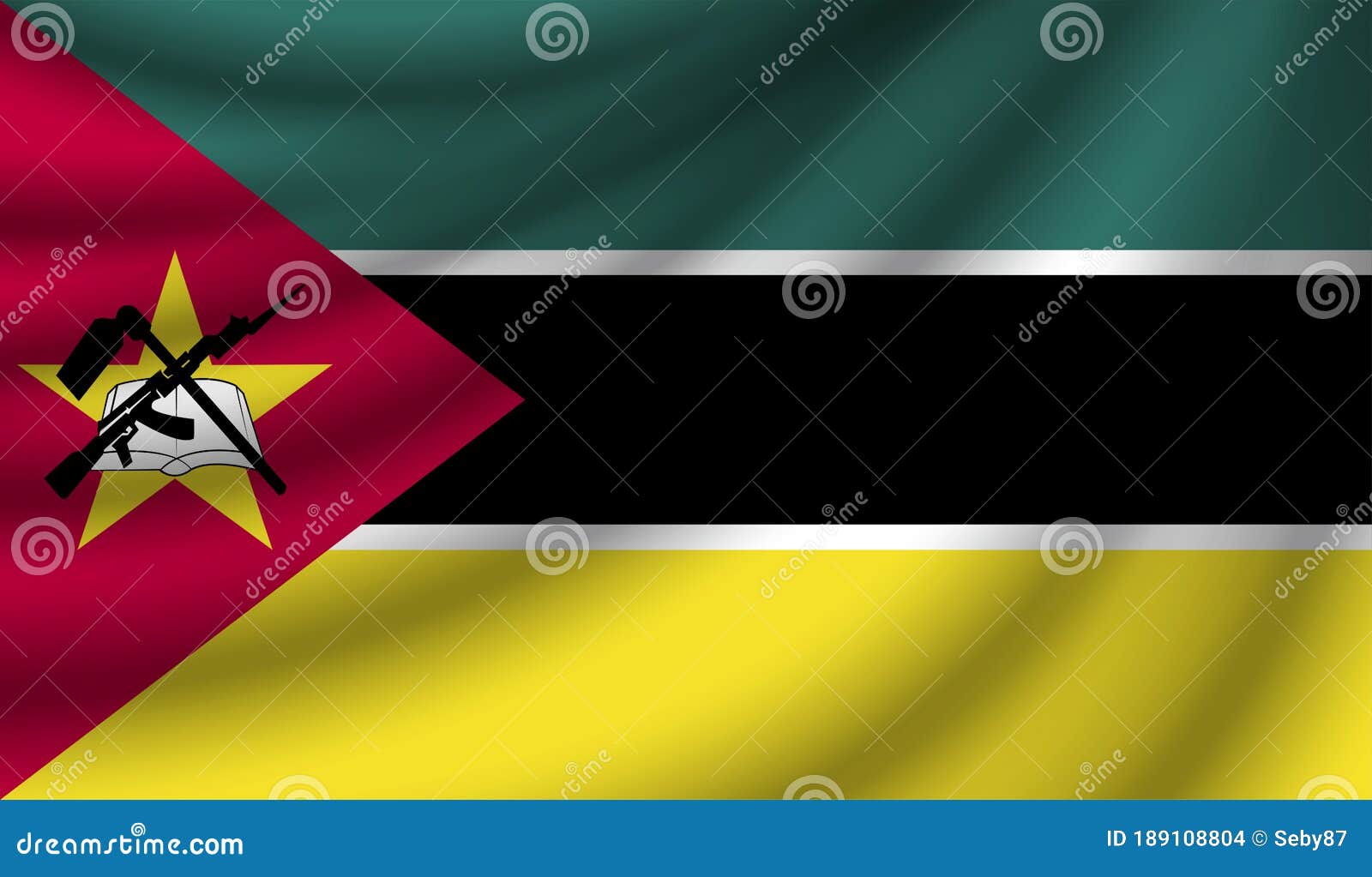 Realistic Flag, Vector Illustration Stock Vector - Illustration of ...