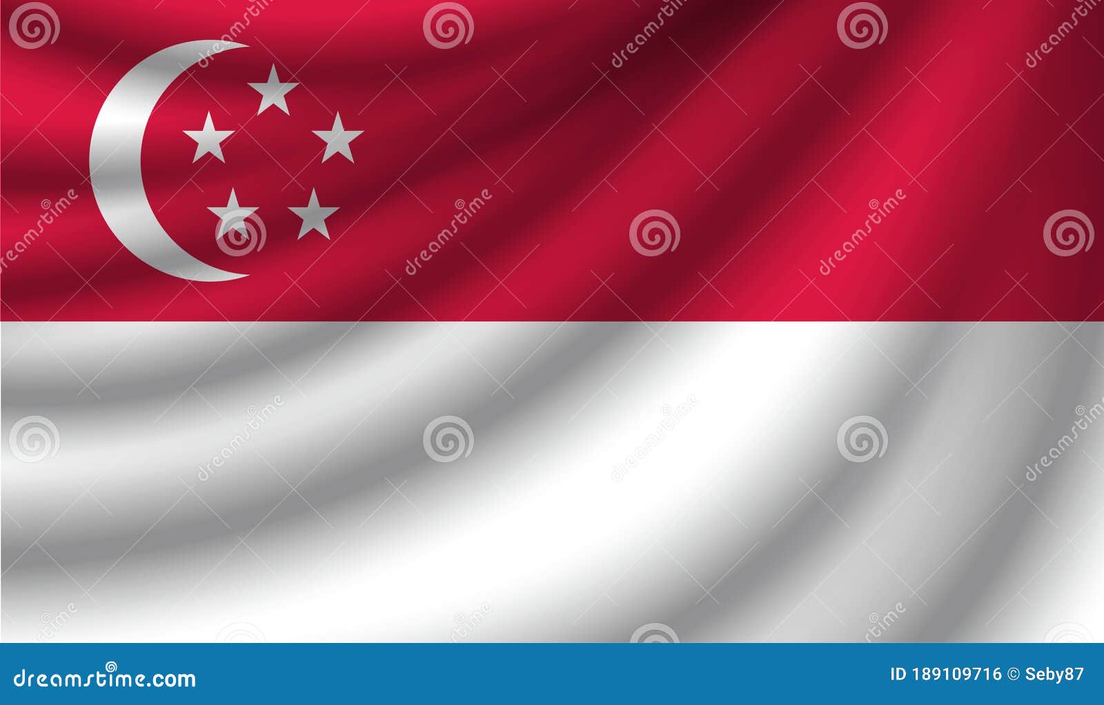 Realistic Flag, Vector Illustration Stock Vector - Illustration of ...
