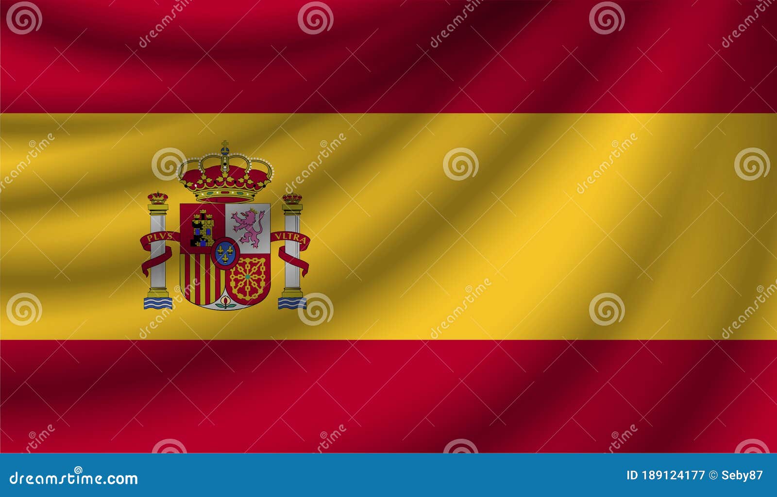 Realistic Flag, Vector Illustration Stock Vector - Illustration of ...