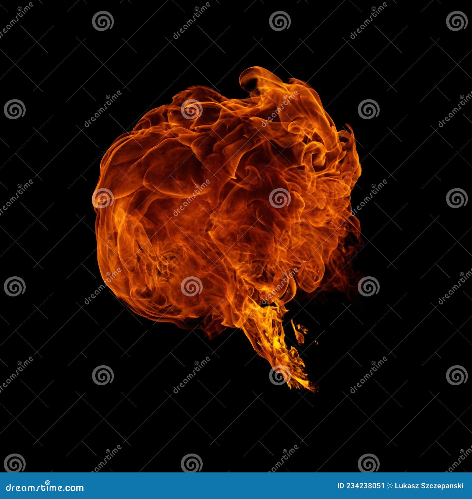 Realistic Flames Blast Explosion Stock Image - Image of flames ...