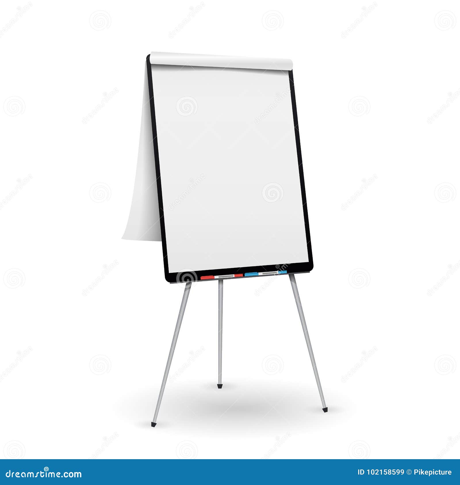 Realistic Flip Chart Vector. Good for Presentation, Seminar ...