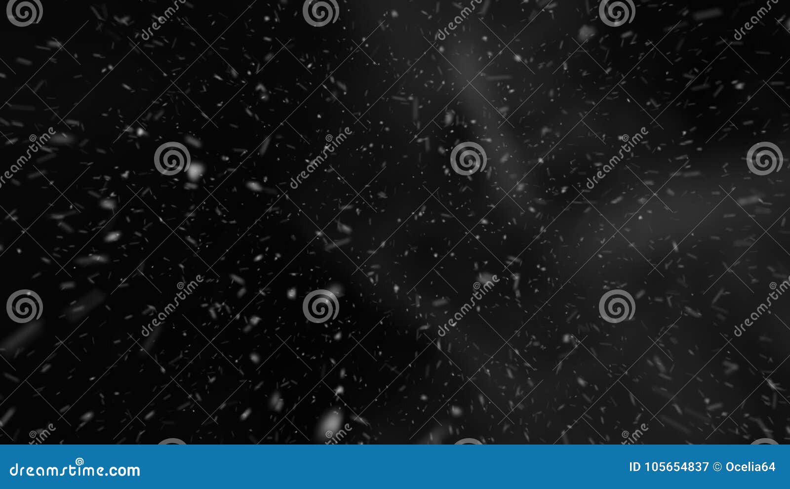 Flying through Blizzard Snow Loop - Medium Shot Pre-render Stock Video ...