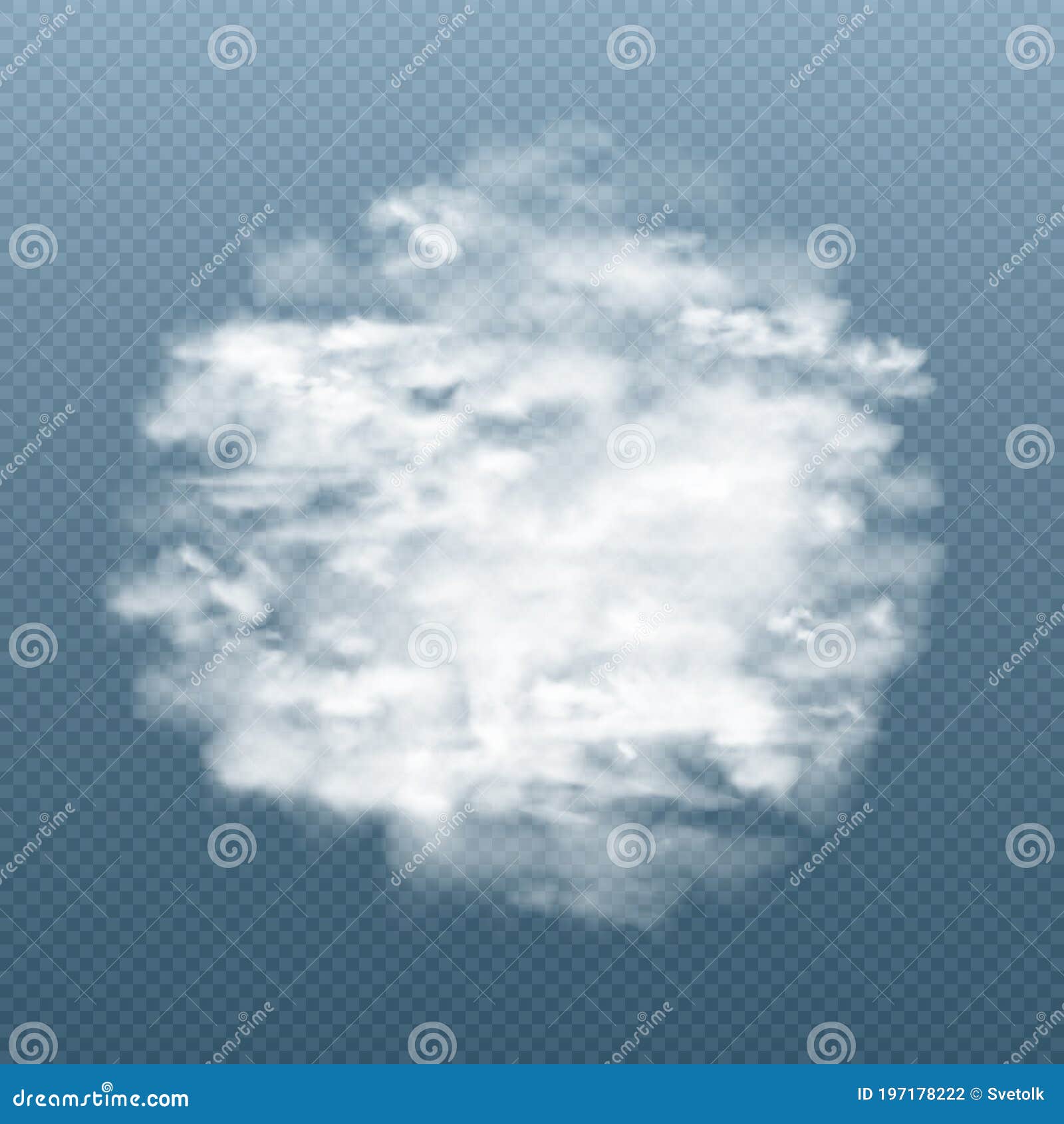 Realistic Fog or Smoke in Circle Shape on Transparent Background ...