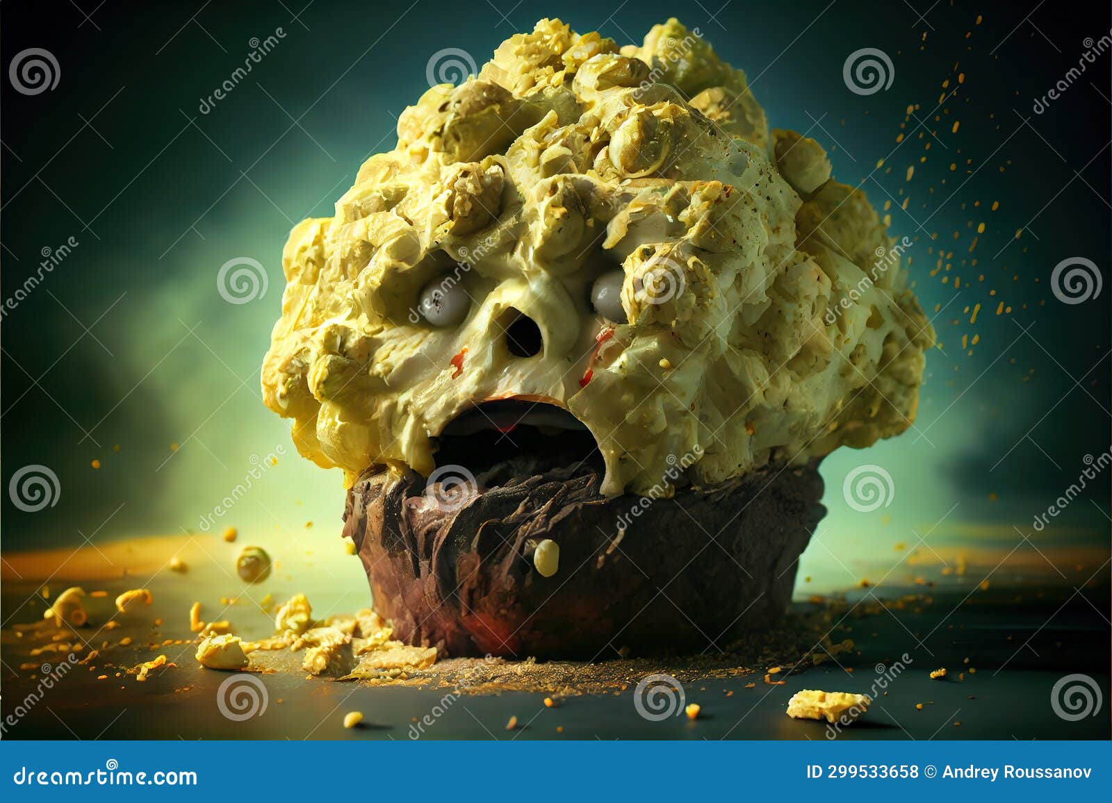 Realistic Food Demon. AI Generated Stock Illustration - Illustration of ...