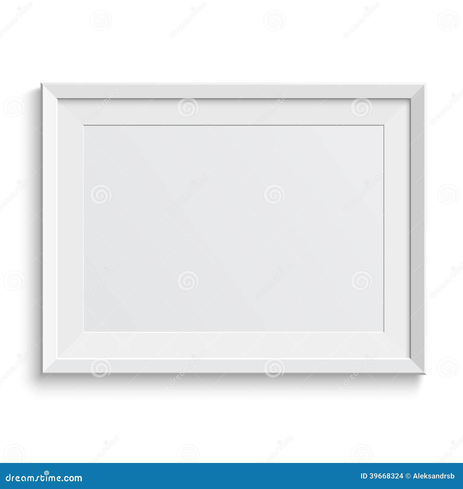 Realistic frame. stock vector. Illustration of board - 39668324