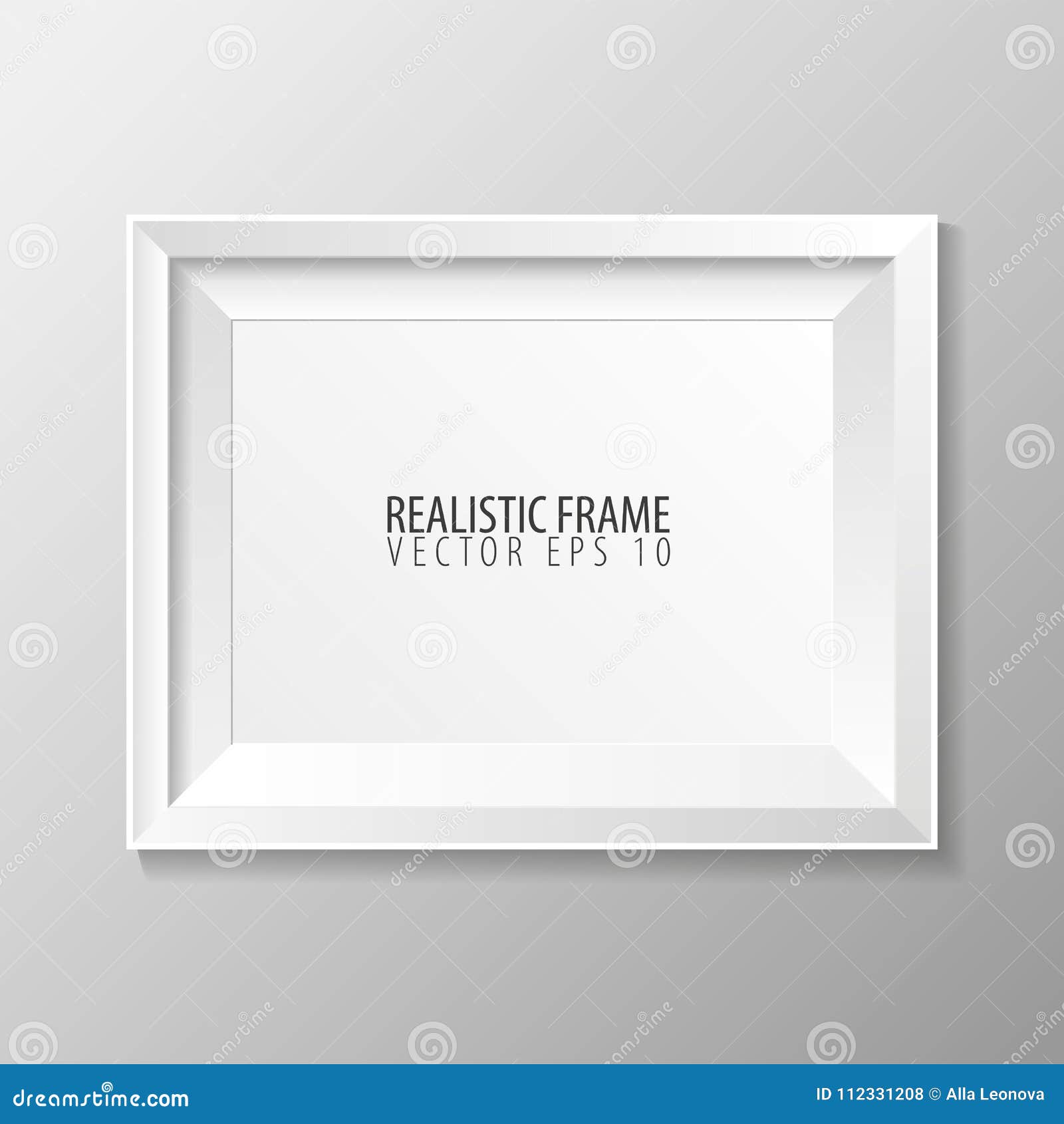 Realistic Frame for Your Presentations. Vector Illustration. Stock ...