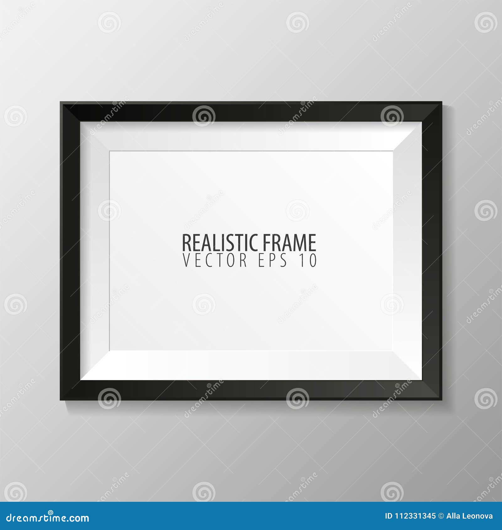 Realistic Frame for Your Presentations. Vector Illustration. Stock ...