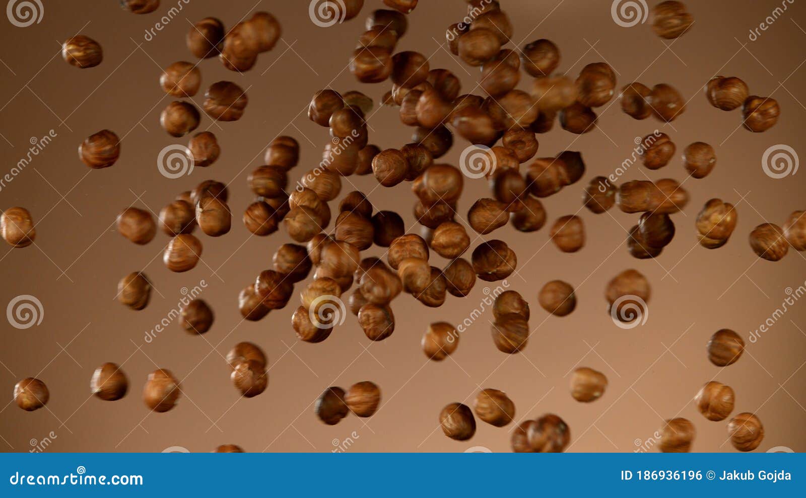 Realistic Freeze Motion of Flying Almonds Stock Photo - Image of brown ...