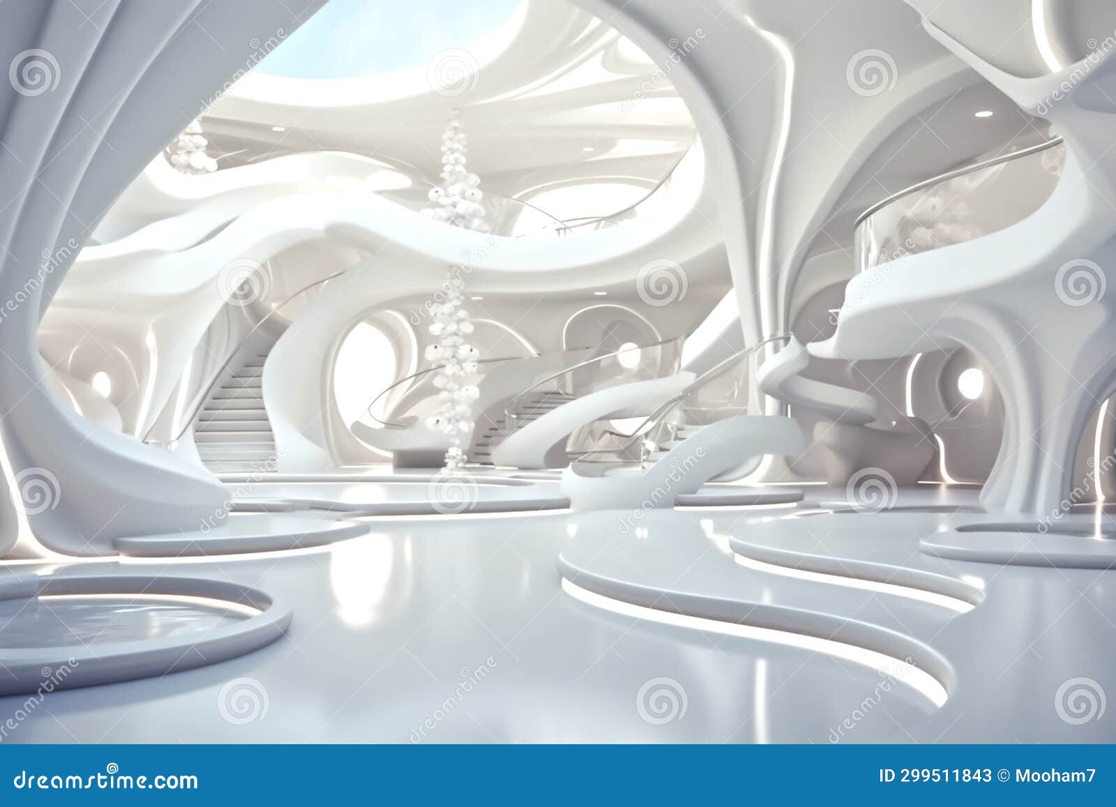 Interior Architectural Concepts that are Realistic and Futuristic Stock ...
