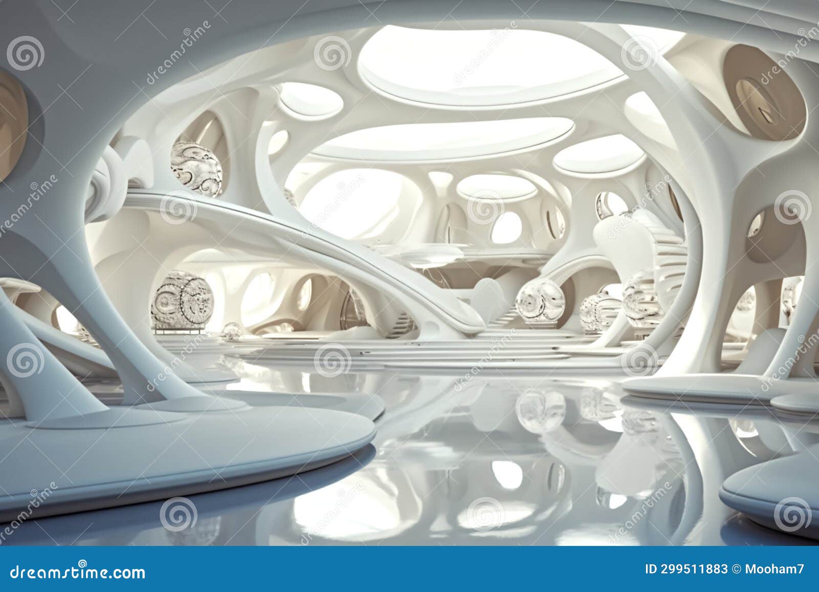 Interior Architectural Concepts that are Realistic and Futuristic Stock ...