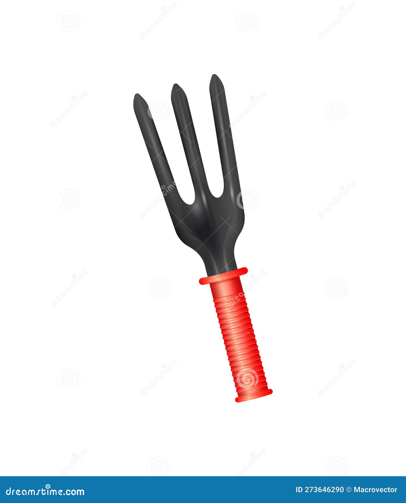 Realistic Gardening Fork stock vector. Illustration of tool - 273646290