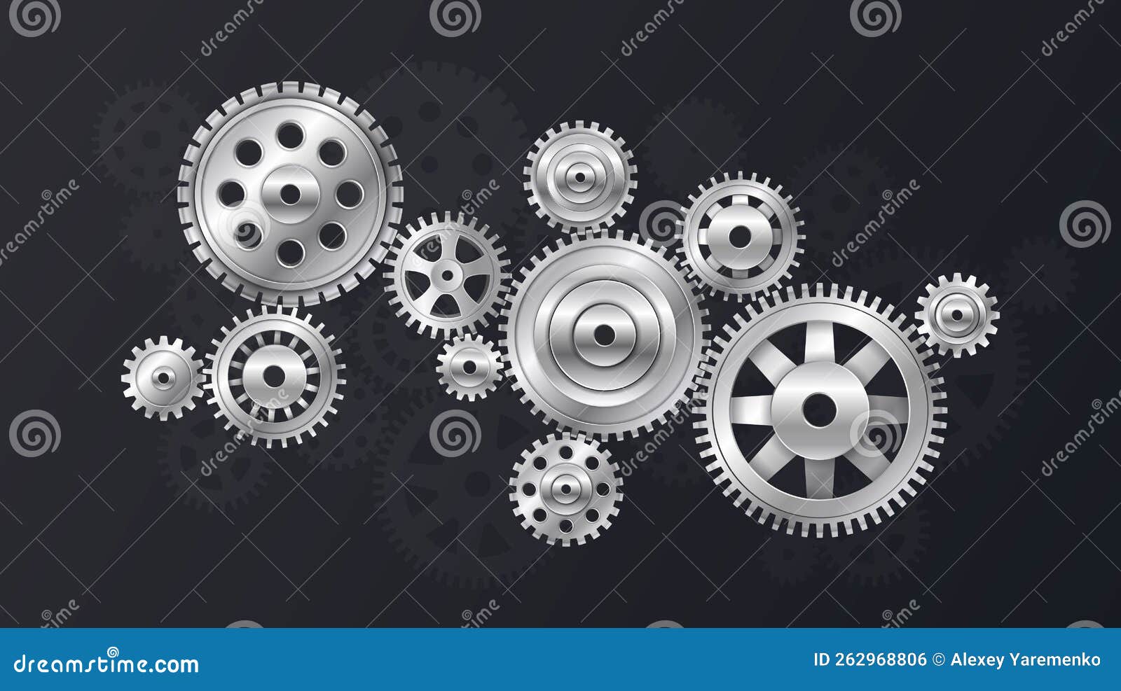 Gears Banner Design Template . Innovation, Ideas And Ingenuity. Science ...