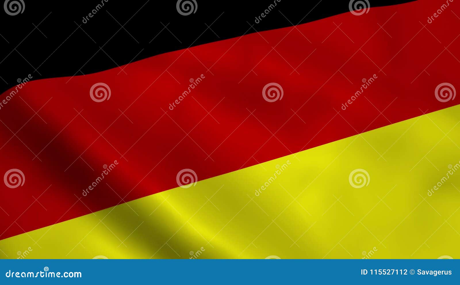 Realistic Germany flag stock illustration. Illustration of official ...
