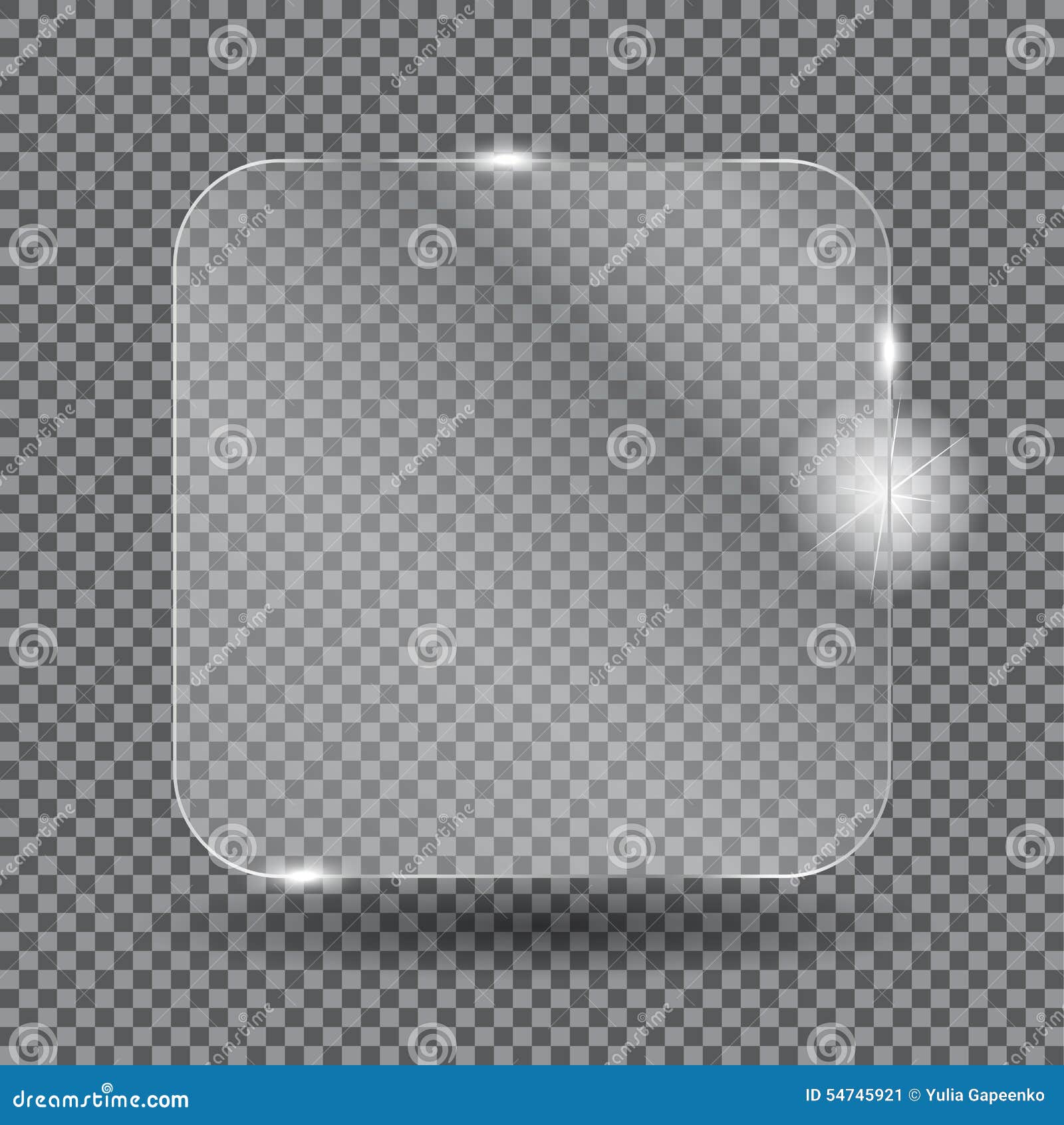 Realistic Glass Frames. Vector Illustration Stock Vector - Illustration ...