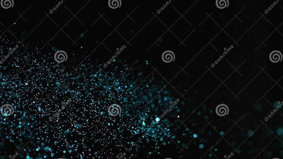 Realistic Glitter Exploding on Black Background. Stock Image - Image of ...