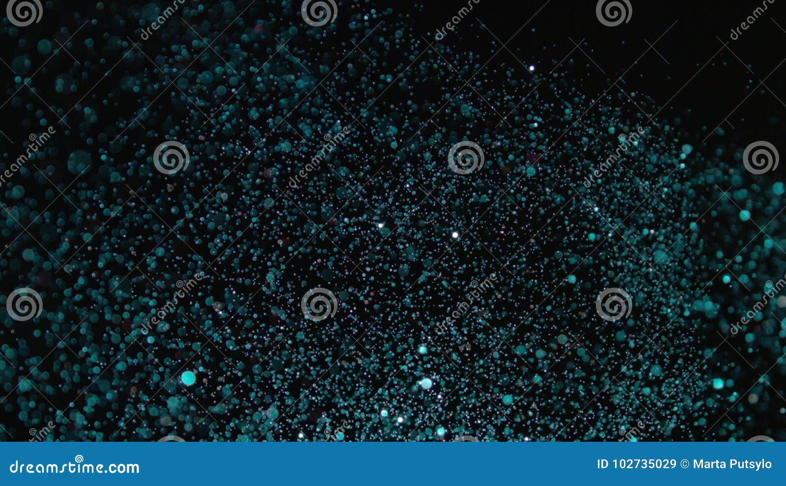 Realistic Glitter Exploding on Black Background. Stock Image - Image of ...