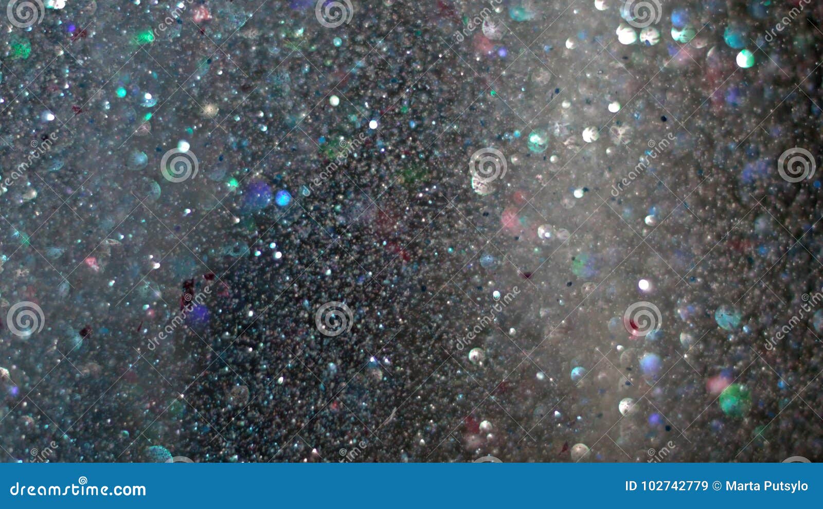 Realistic Glitter Exploding on Black Background. Stock Image - Image of ...