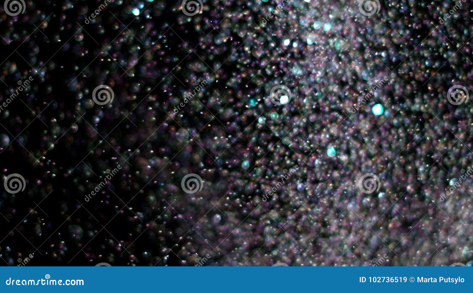 Realistic Glitter Exploding on Black Background. Stock Image - Image of ...