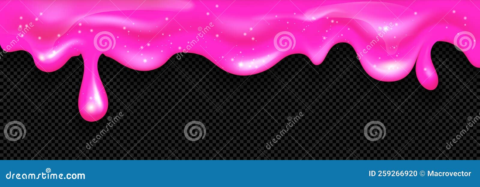 Realistic Glitter Slime Liquid Dripping Concept Stock Illustration ...