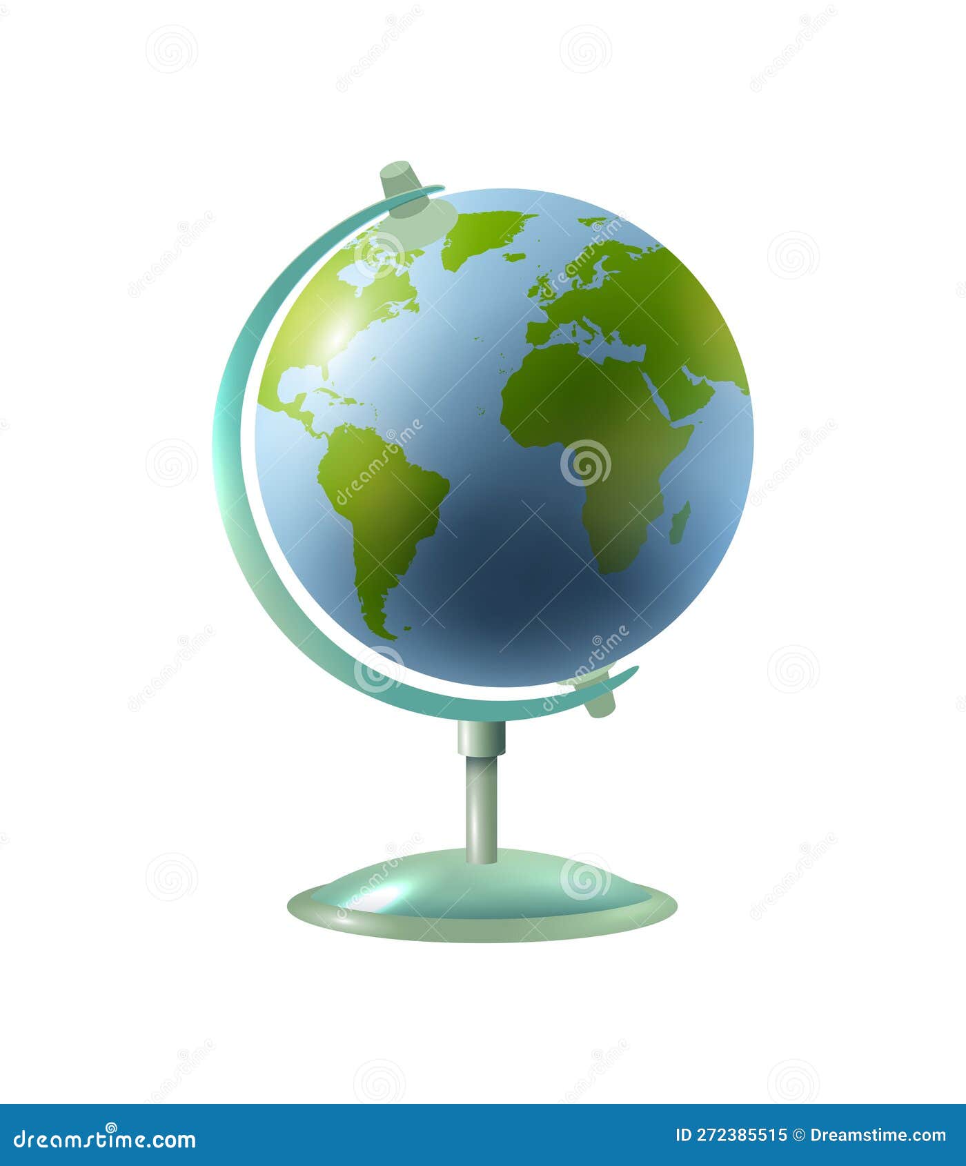 Realistic Globe In Different Positions. Planet Earth Hemispheres With ...