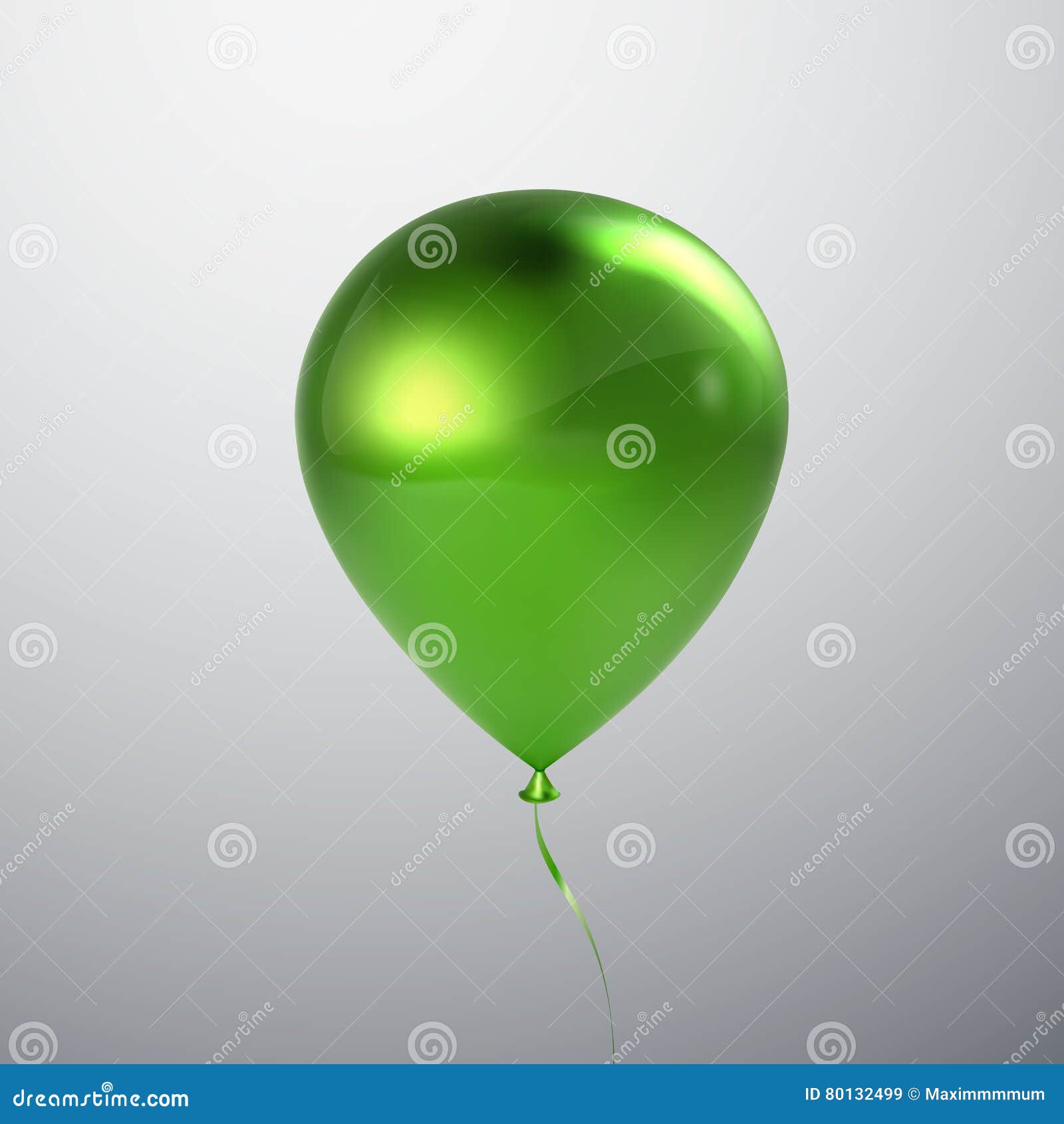 Realistic glossy balloon stock vector. Illustration of color - 80132499