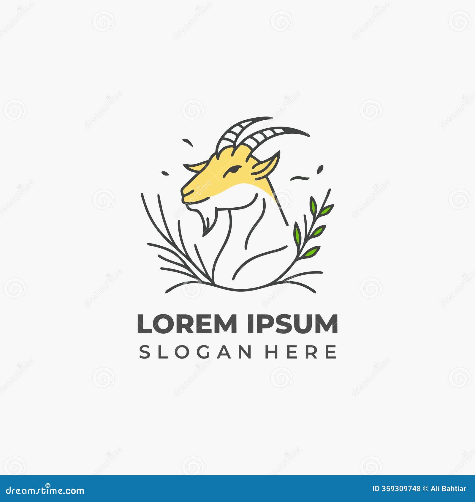 Realistic Goat Milk Vector Illustration With Light Blue Background Mesh ...