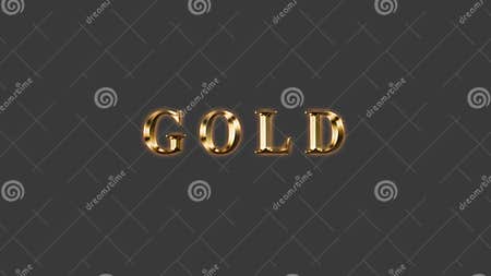 Realistic Gold 3d Style Text Effect Stock Illustration - Illustration ...