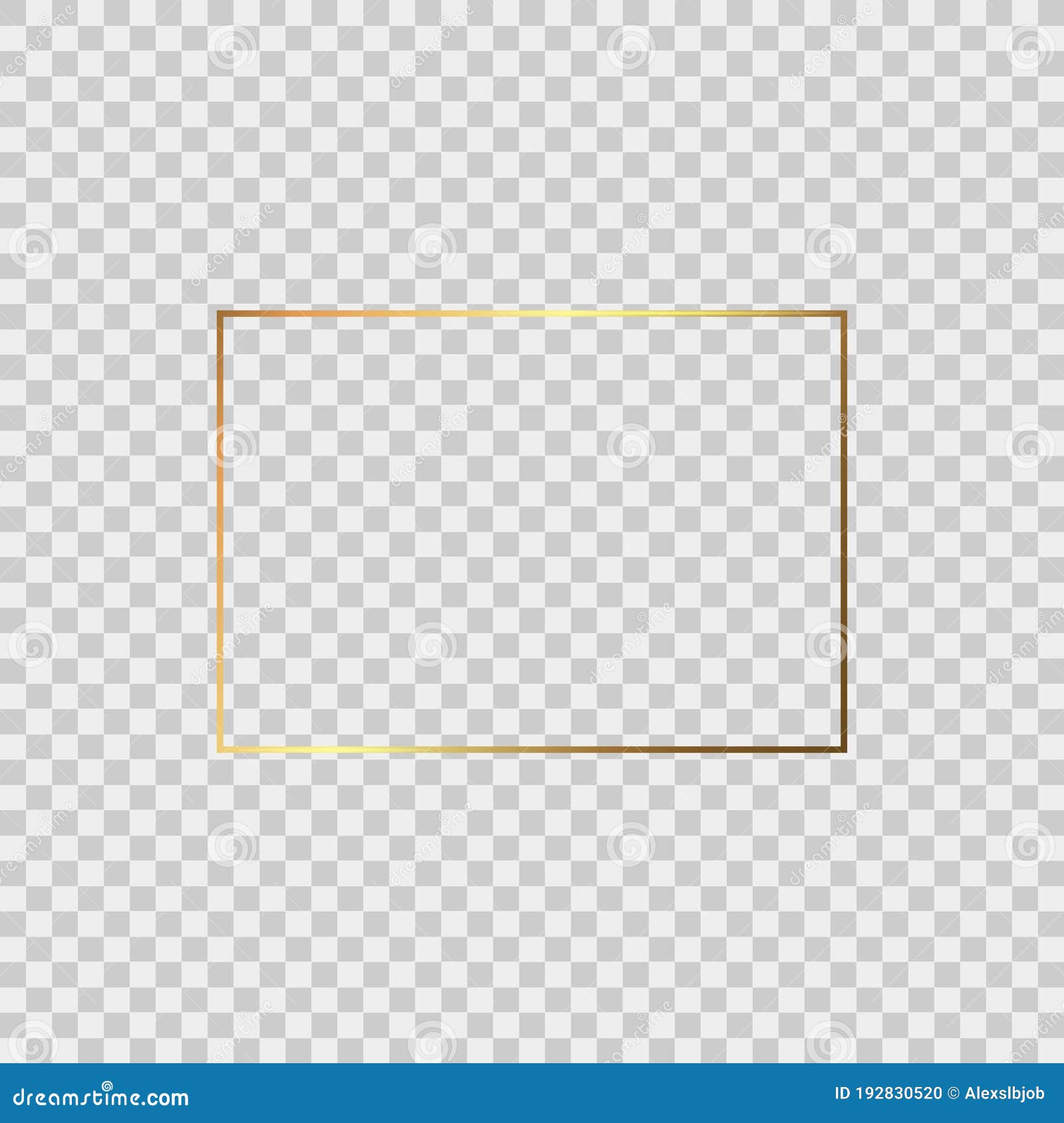 Realistic Gold Frame Isolated on Background. Perfect for Your ...