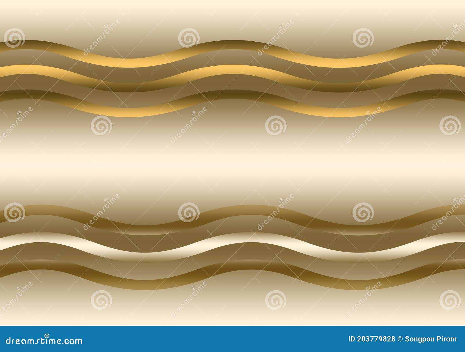 Realistic Gold Wave Gradient Texture Stock Illustration - Illustration ...