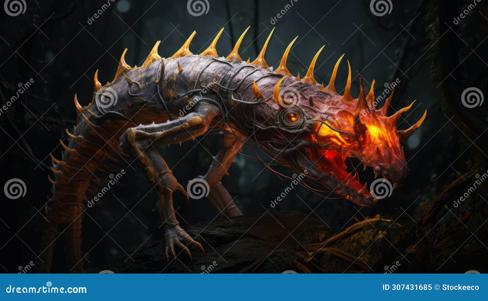 Realistic Gorgonops with Scorpion Tail - Hyper-detailed 2d Game Art ... Realistic Gorgonops with Scorpion Tail - Hyper-detailed 2d Game Art ...