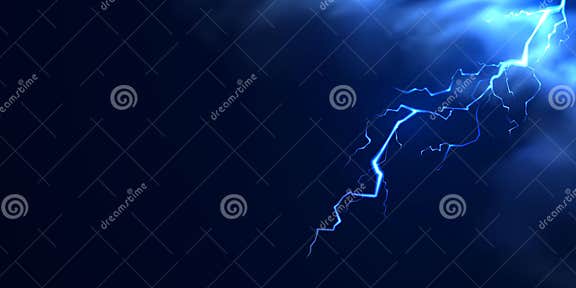 Realistic Gradient Lightning Composition Stock Illustration - Illustration of background, fast ...