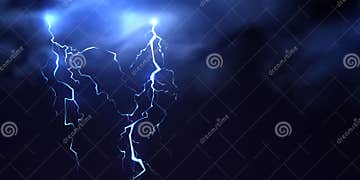 Realistic Gradient Lightning Composition Background Stock Illustration - Illustration of energy ...