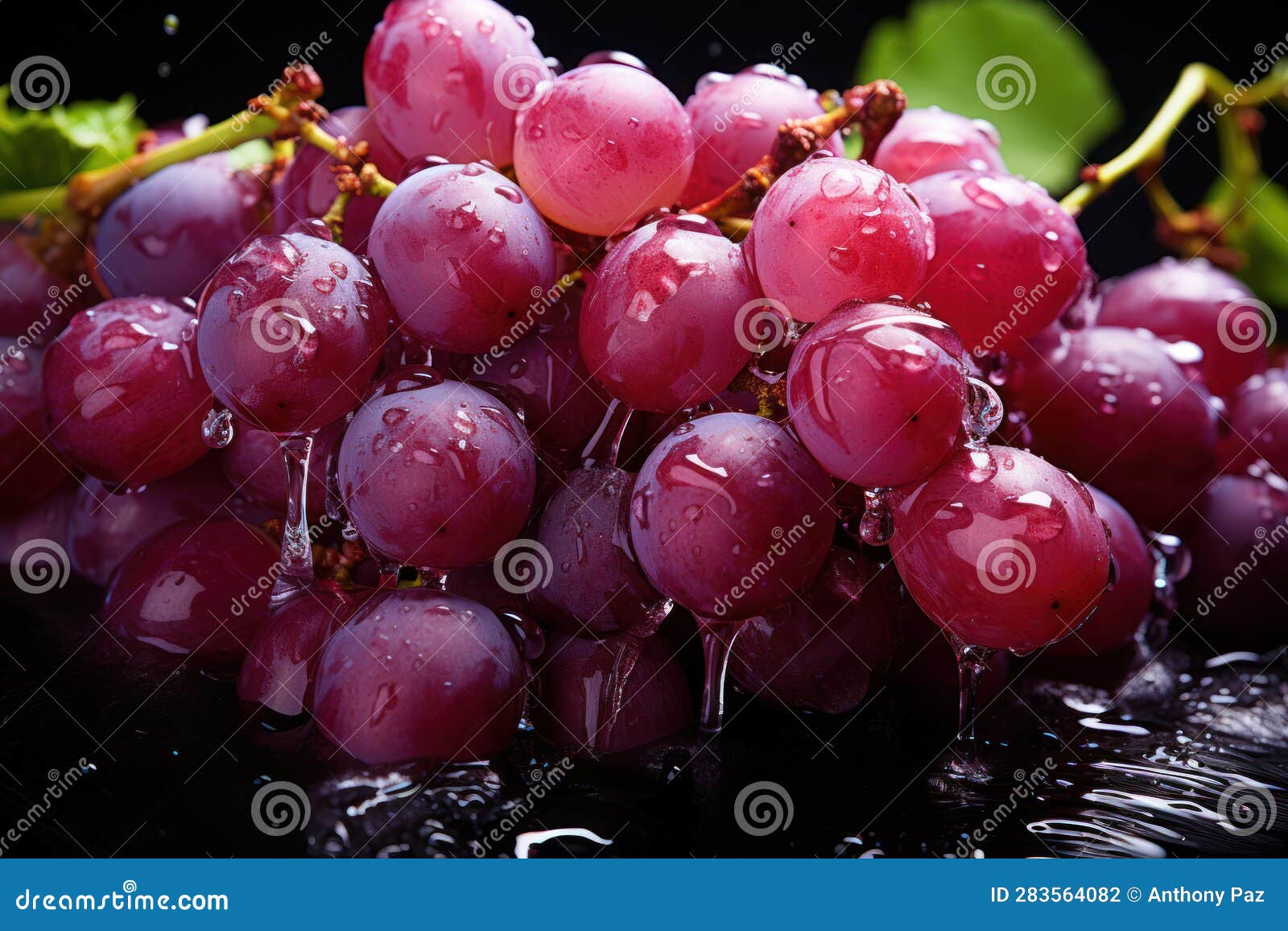 Realistic Grapes: Captivating Image of Freshly Picked Grapes ...