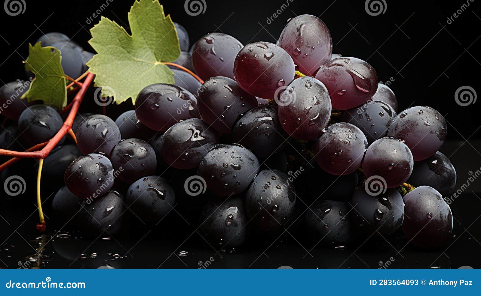 Realistic Grapes: Captivating Image of Freshly Picked Grapes ...