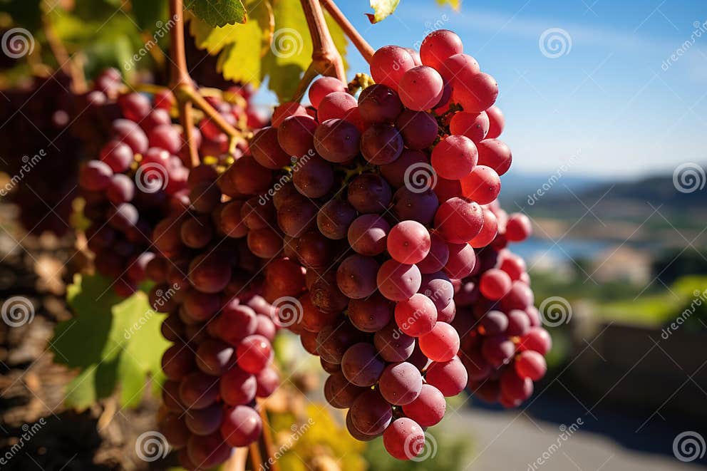 Realistic Grapes: Captivating Image of Freshly Picked Grapes ...