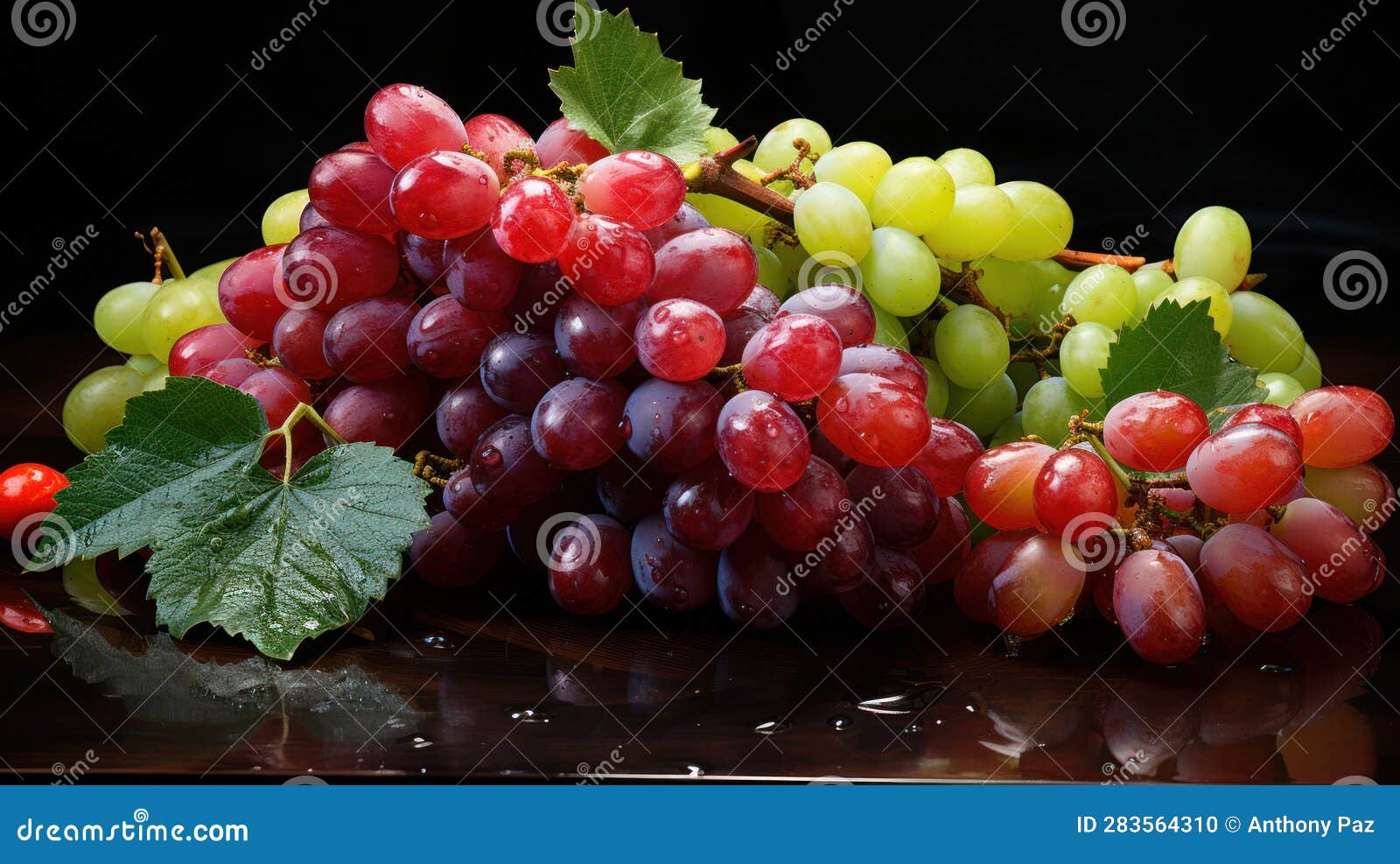 Realistic Grapes: Captivating Image of Freshly Picked Grapes ...