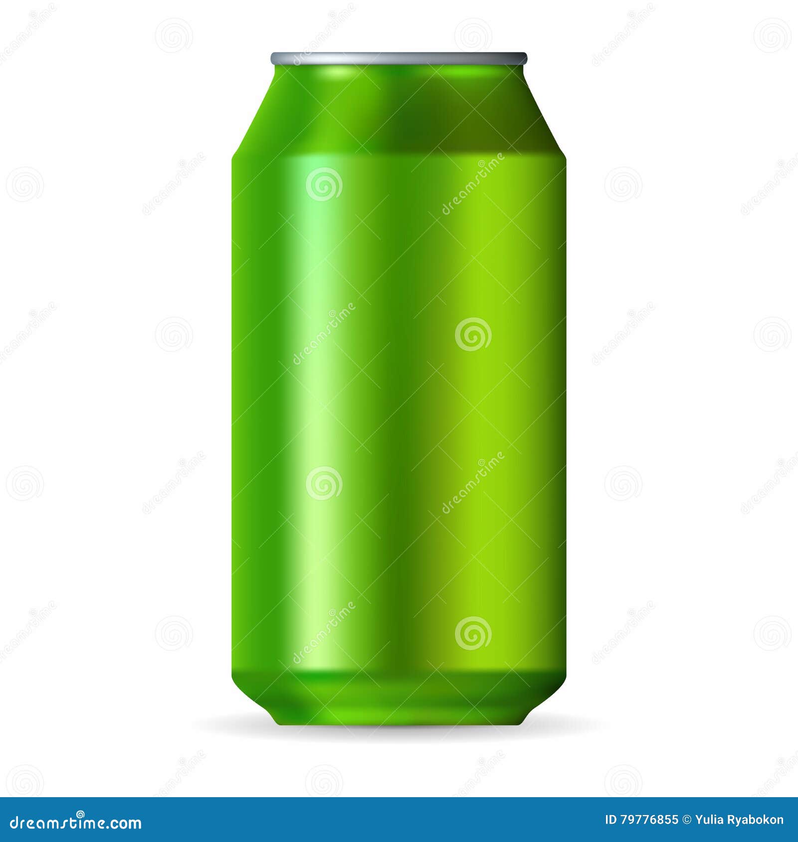 Realistic Green Aluminum Can Cartoon Vector | CartoonDealer.com #79776855