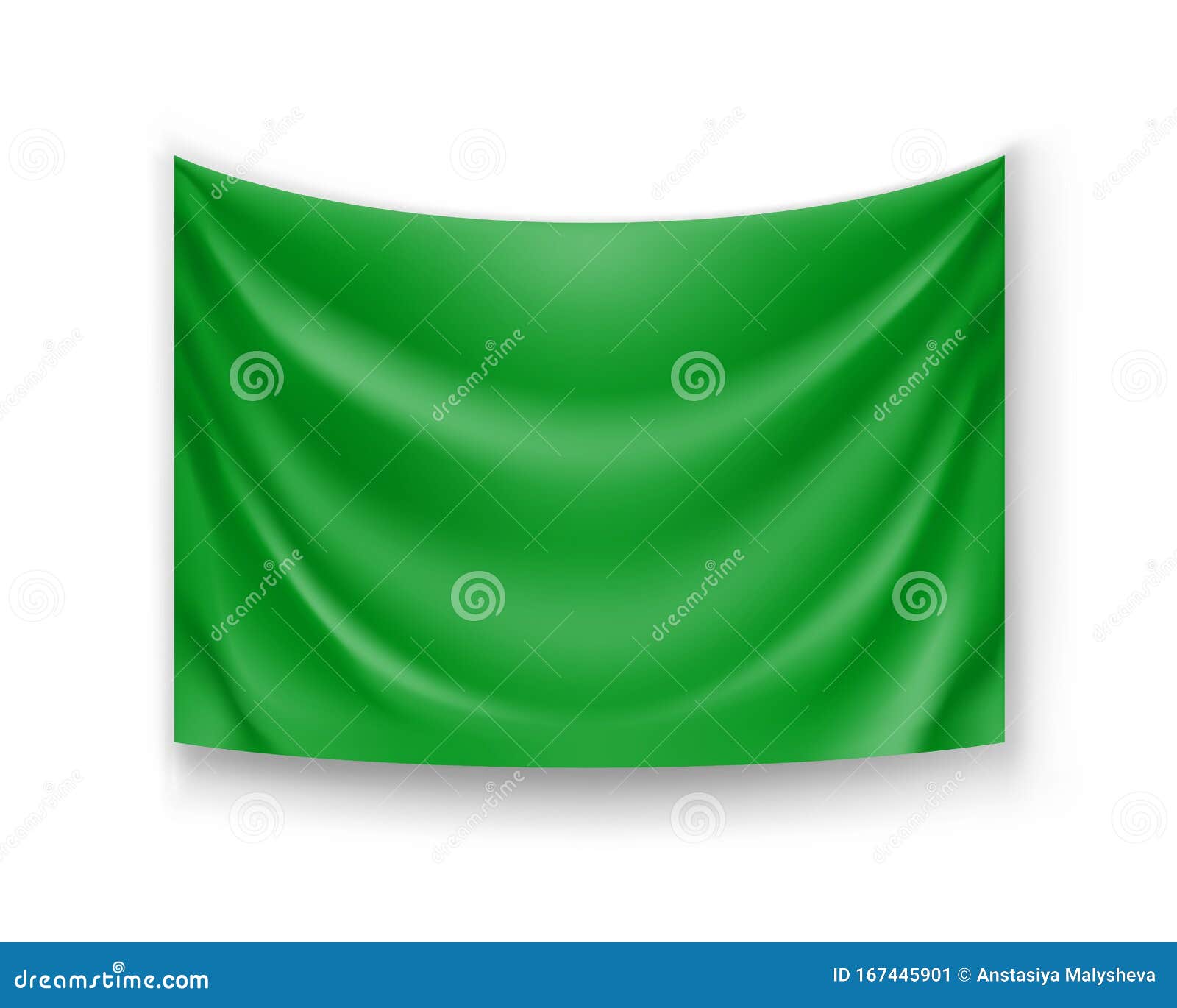 Realistic Green Banner for Advertising Stock Vector - Illustration of ...