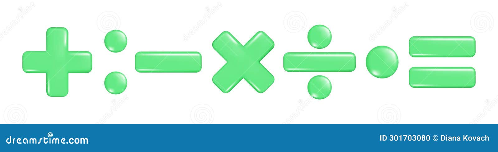 Realistic Red 3d Plus, Minus, Multiply, Division And Equal Sign ...